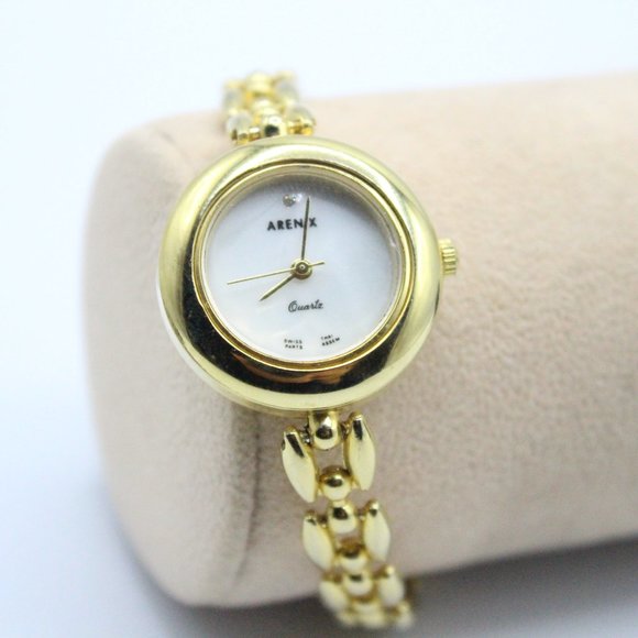 Arenix | Accessories | Vintage Arenix Womens Elegant Watch Gold Toned B ...